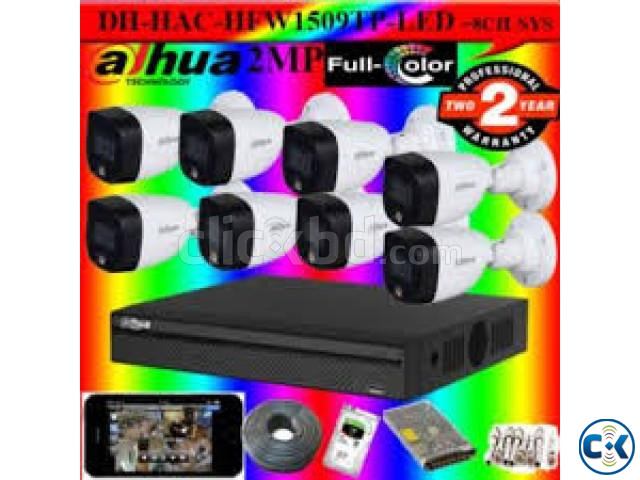 Dahua Full Color 8 Unit Cc Camera Bullet Package