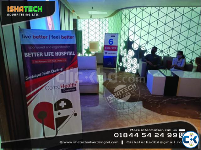 Better Life Hospital X Stand Banner Print Pop Up Stand Ban