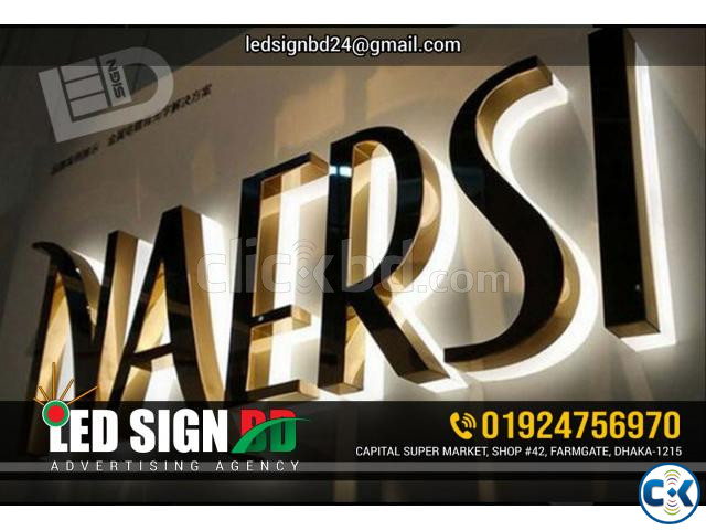 SS Acrylic Letter with RGB 3D LED Signage Working Making S