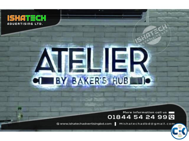 Green Acrylic Letter Led Lights Sign Board Acp Board Brandin