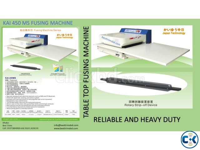 Fusing Machin Japan technology like Hashima KI 450MS