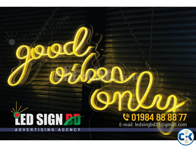 Neon signs are a luminous eye-catching addition to