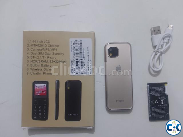 Super Slim A1-B Card Phone Dual Sim - Black