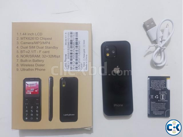 Super Slim A1-B Card Phone Dual Sim - Black