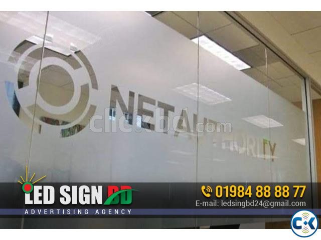 Office Glass Clear Frosted Sticker Print Pasting Price