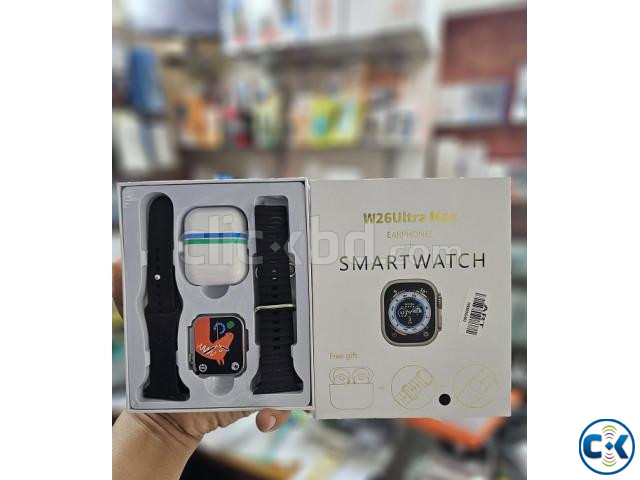 W26 Ultra Max Smart Watch With Earpods Watch 8