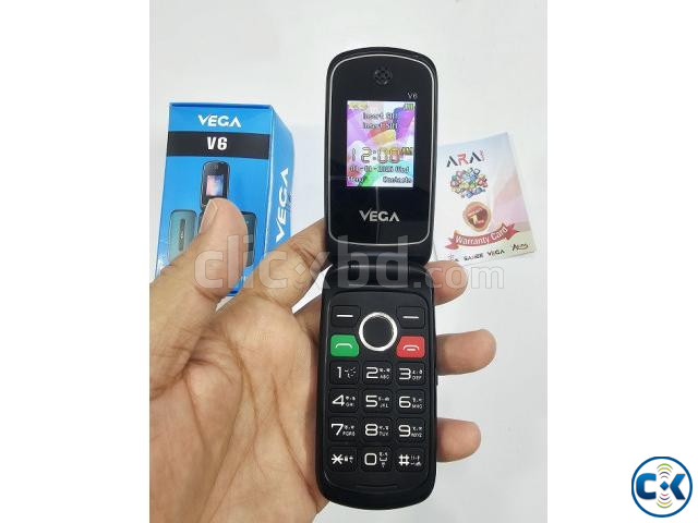 VEGA V6 Folding Phone Dual Sim Blue